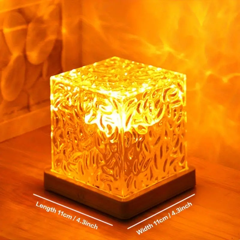 Dynamic Water Ripple Night Light - LED Projector Lamp for Bedroom and ...